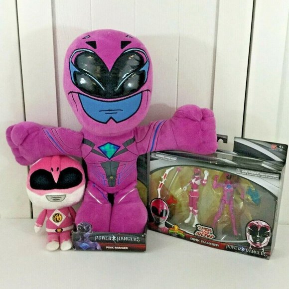 Toys | Power Rangers Pink Ranger Mixed Lot Plush And Action Figures ...